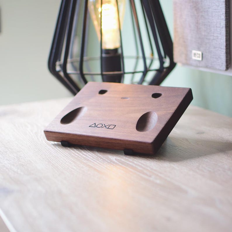 PS4 Dualshock Wooden Controller Display Stand Holder Oak Walnut ...