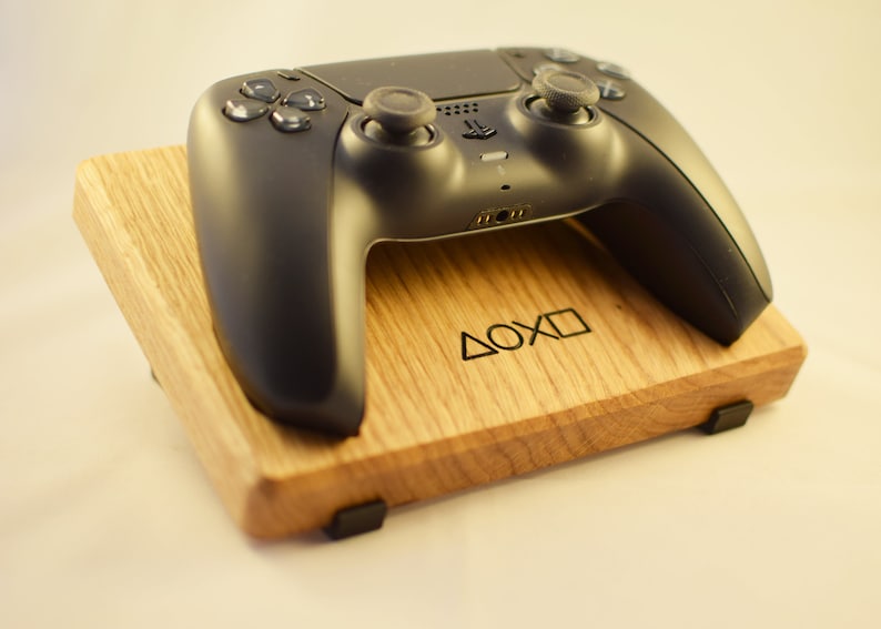 PS5 Dualsense Wooden Controller Display Stand Holder Oak - Etsy