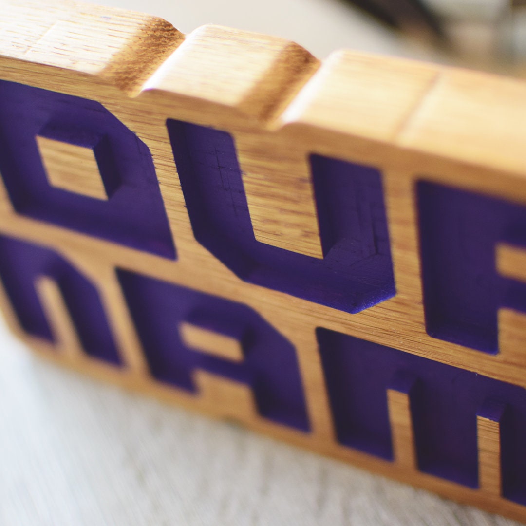 Custom Twitch Name Sign - Personalized Gamer Tag Plaque - Handmade ...