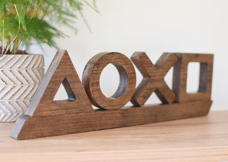 Wooden Playstation Symbols / Oak Icons / Walnut Buttons / Wood - Etsy