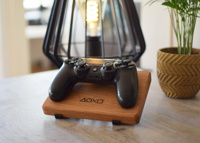 PS4 Dualshock Wooden Controller Display Stand Holder Oak Walnut Playstation Personalized - Etsy