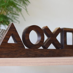 Wooden Playstation Symbols / Oak Icons / Walnut Buttons / Wood Blocks ...