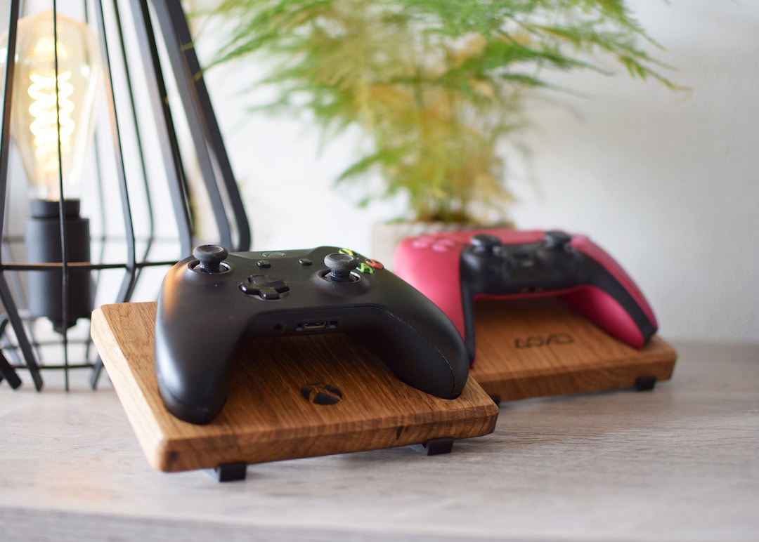 Xbox One Wooden Controller Display Stand Holder Oak Walnut Xbox ...
