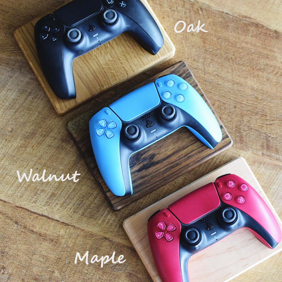 PS4 Dualshock Wooden Controller Display Stand Holder Oak Walnut ...