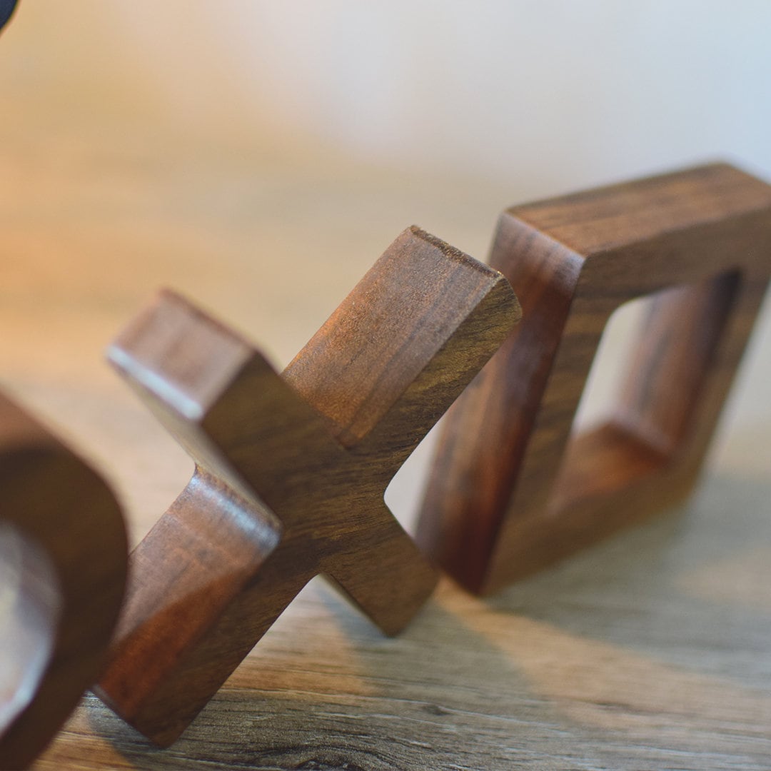 Wooden Playstation Symbols / Oak Icons / Walnut Buttons / Wood Blocks ...