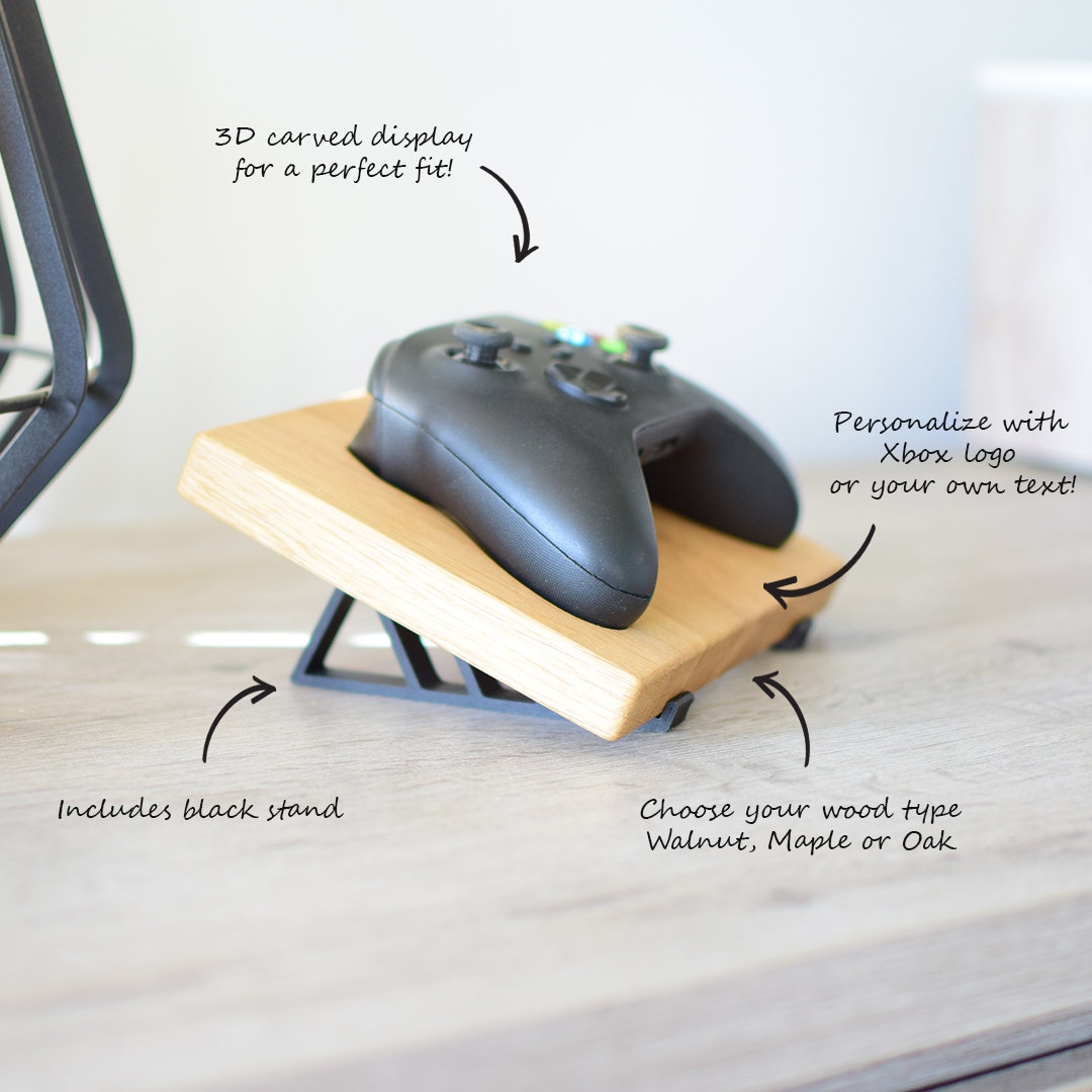 Xbox Series S|X Wooden SINGLE Wireless Carved Controller Display Stand ...