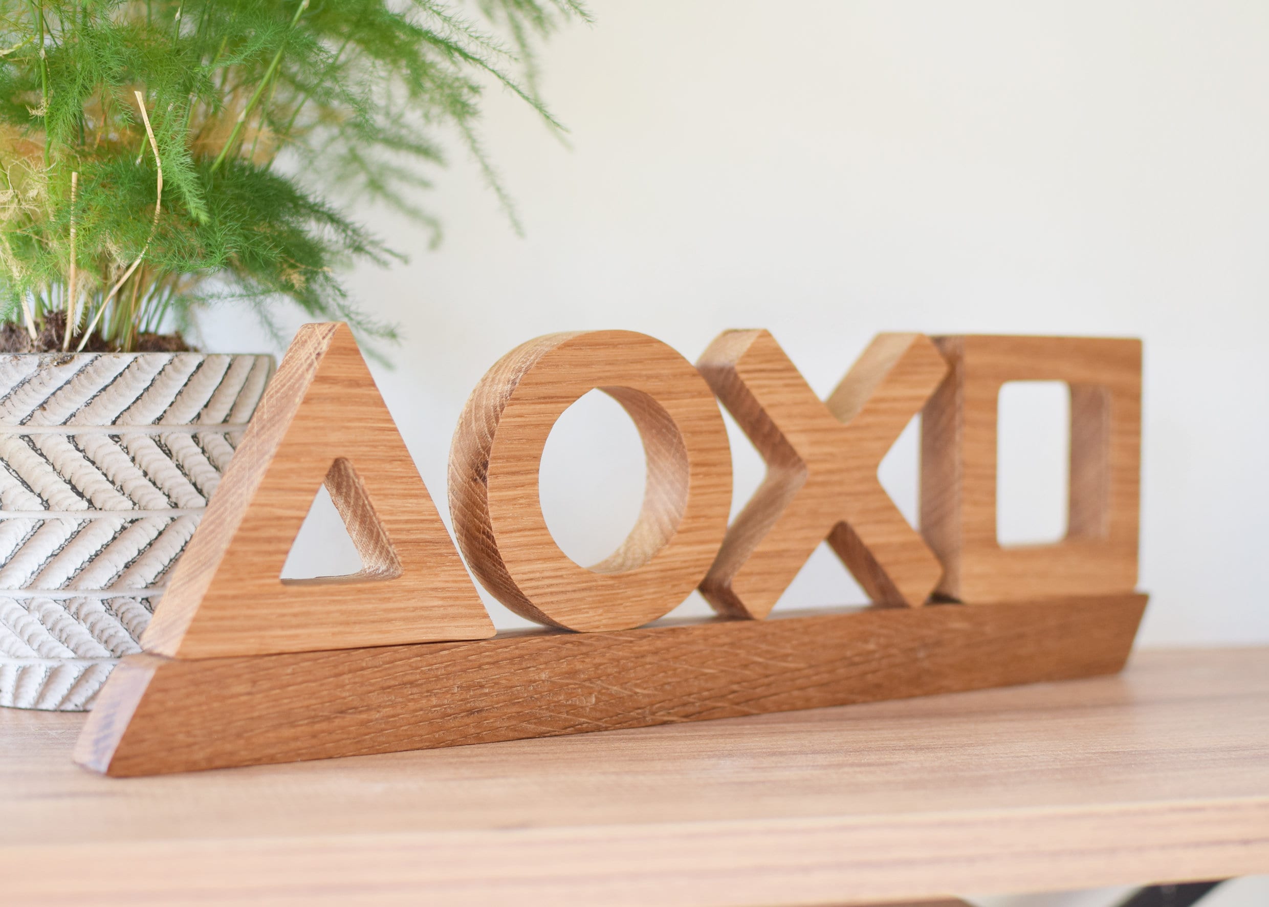 Wooden Playstation Symbols / Oak Icons / Walnut Buttons / Wood Blocks ...