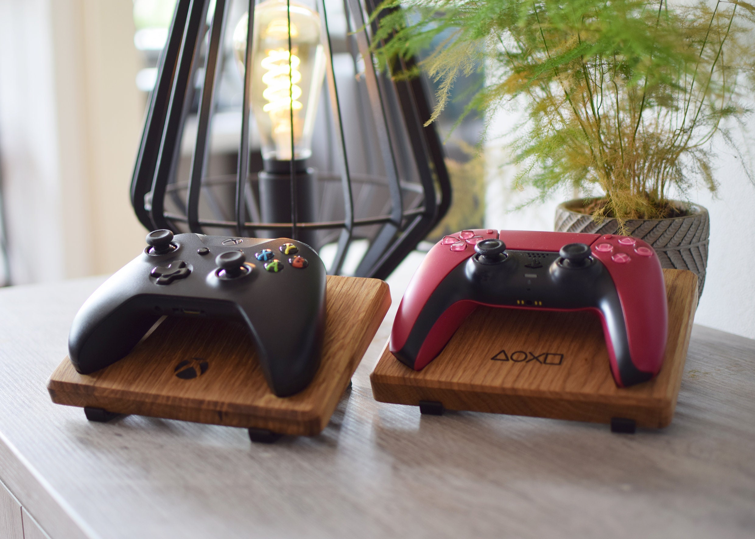 Xbox One Wooden Controller Display Stand Holder Oak Walnut Xbox ...