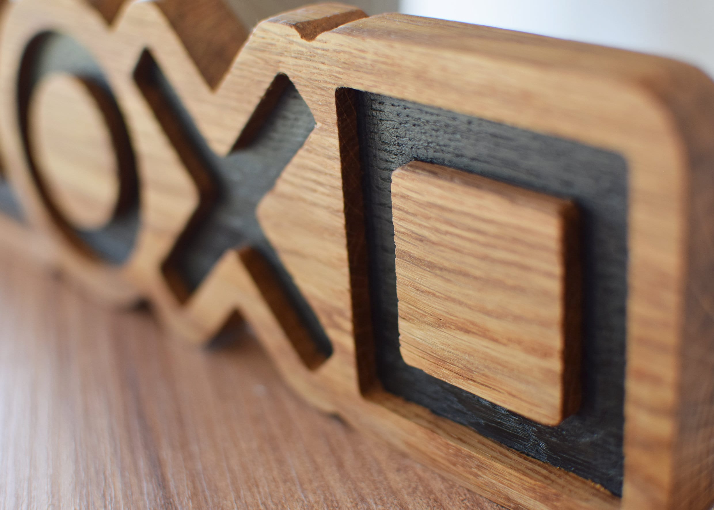 Wooden Playstation Symbols, Ps5 Merchandise Oak, Gaming Decoration, Ps ...