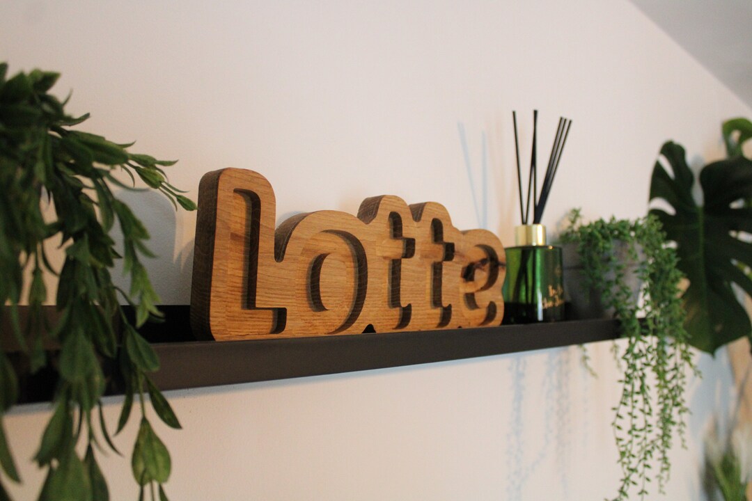 Wooden Letters / Name With Cutout Effect for Bedroom Kids / Baby ...