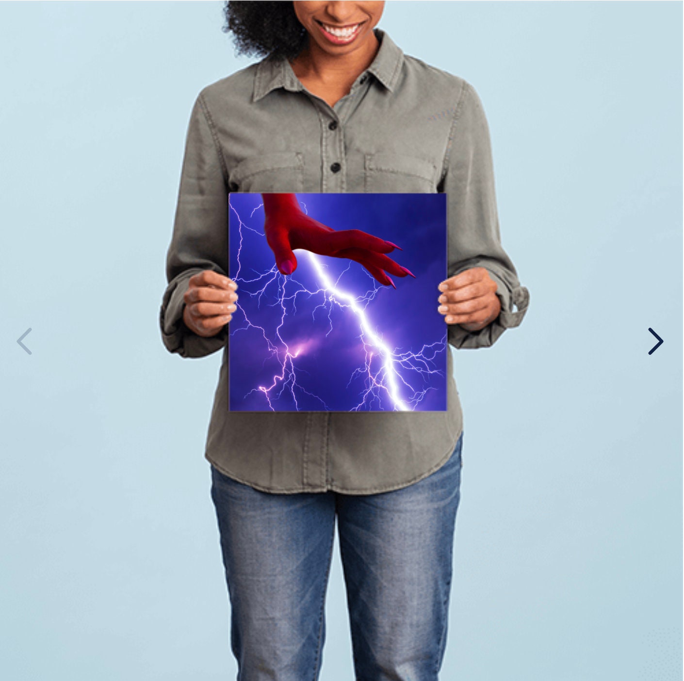 Lightning Render Glass Art Print HIGH QUALITY - Etsy