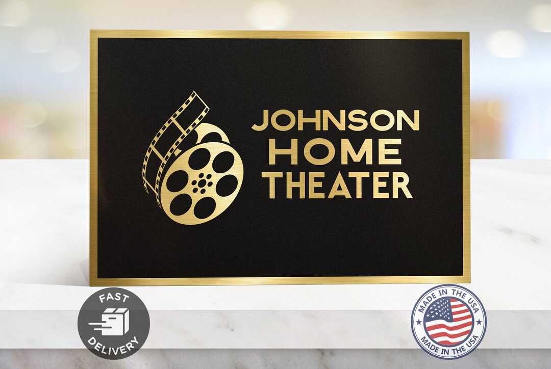 Custom Home Movie Theater Sign - Etsy