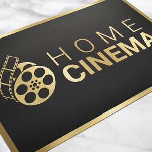 Home Cinema Theater Sign Cinema Sign Theater Decor - Etsy