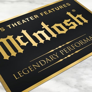Mcintosh Home Movie Theater Sign - Etsy