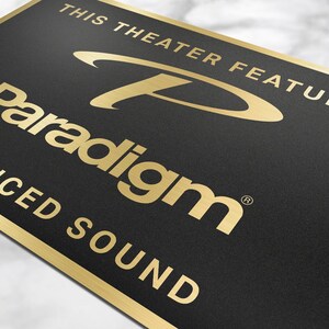 Paradigm Home Movie Theater Sign - Etsy