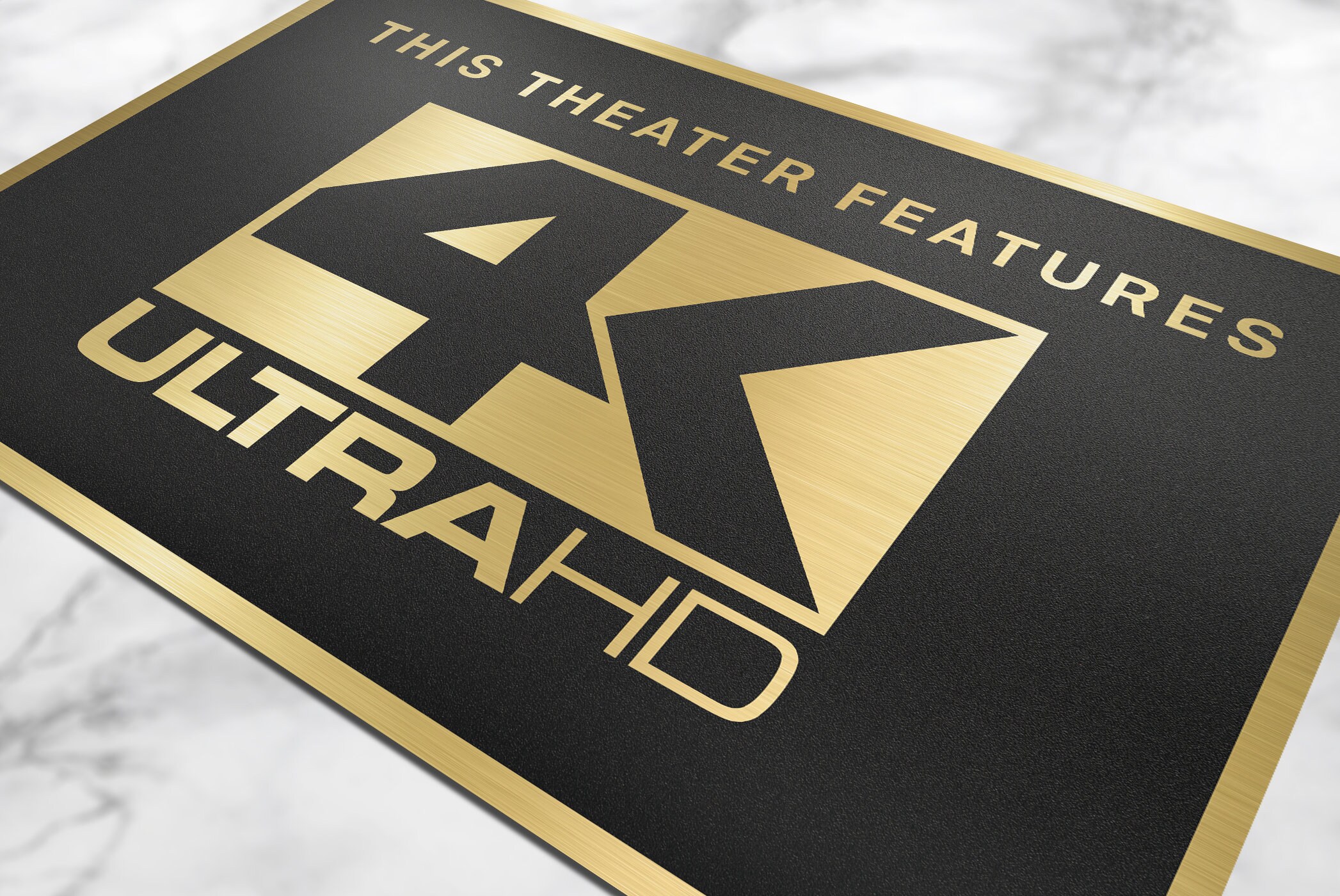 4K Ultra HD Home Movie Theater Sign - Etsy