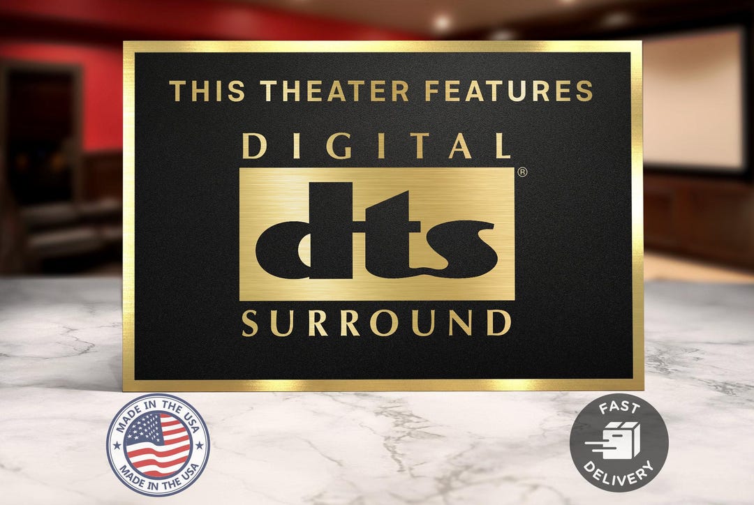 Digital Dts Home Movie Theater Sign - Etsy