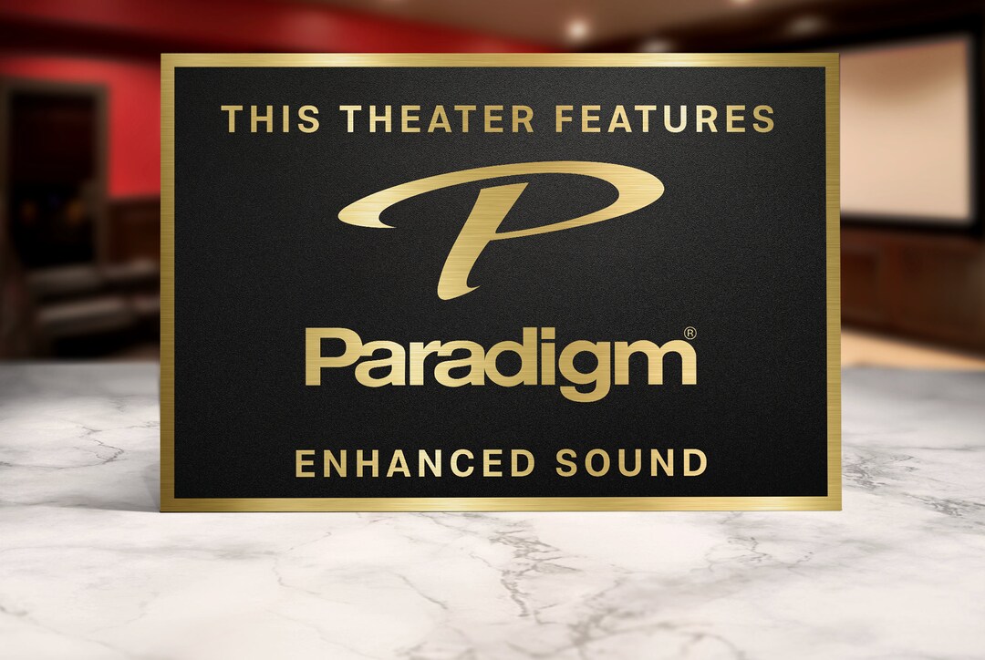 Paradigm Home Movie Theater Sign - Etsy
