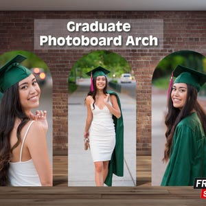 Graduation Photo Foam Board Arch Backdrops, Graduation Party Prop ...