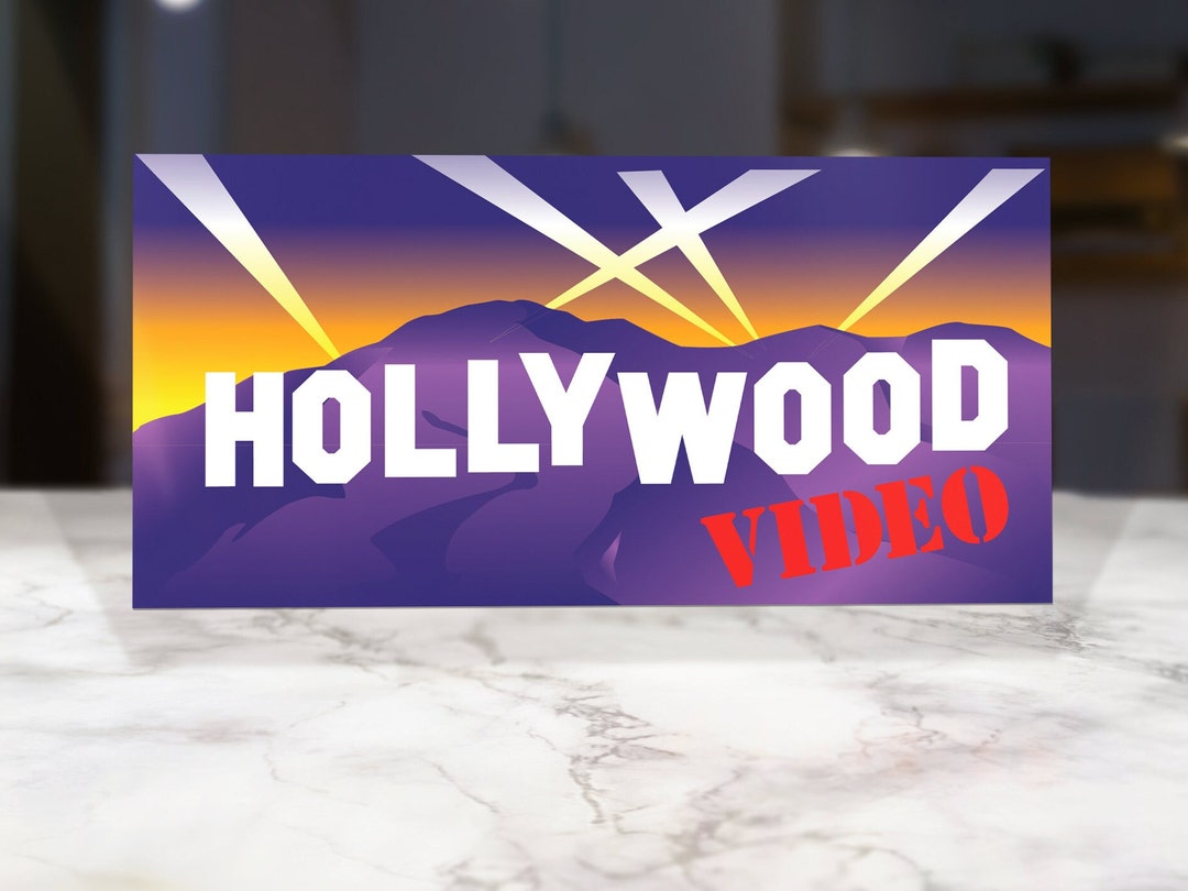 Hollywood Video Retro Movie Theater Sign - Etsy