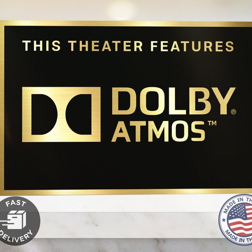 Dolby Vision Atmos Home Movie Theater Sign - Etsy