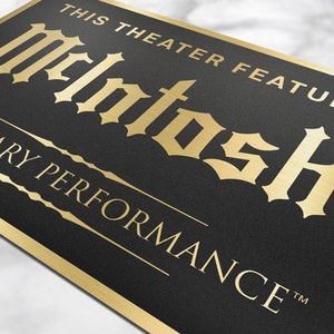 Mcintosh Home Movie Theater Sign - Etsy