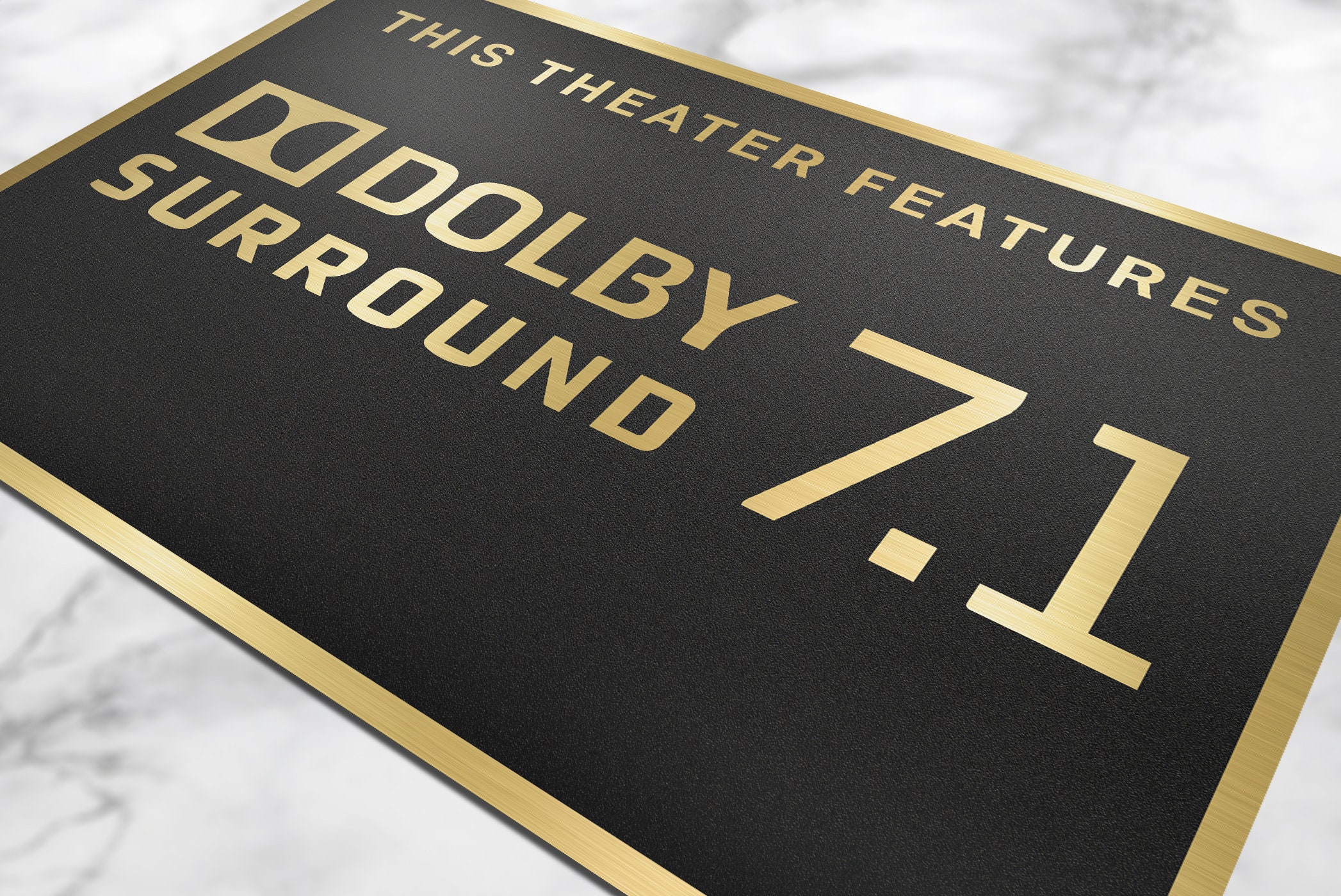 Dolby Surround 7.1 Home Movie Theater Sign - Etsy