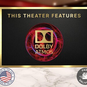 Dolby Atmos Home Movie Theater Sign - Etsy
