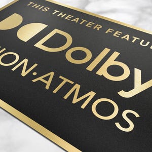 Dolby Vision Atmos Home Movie Theater Sign - Etsy