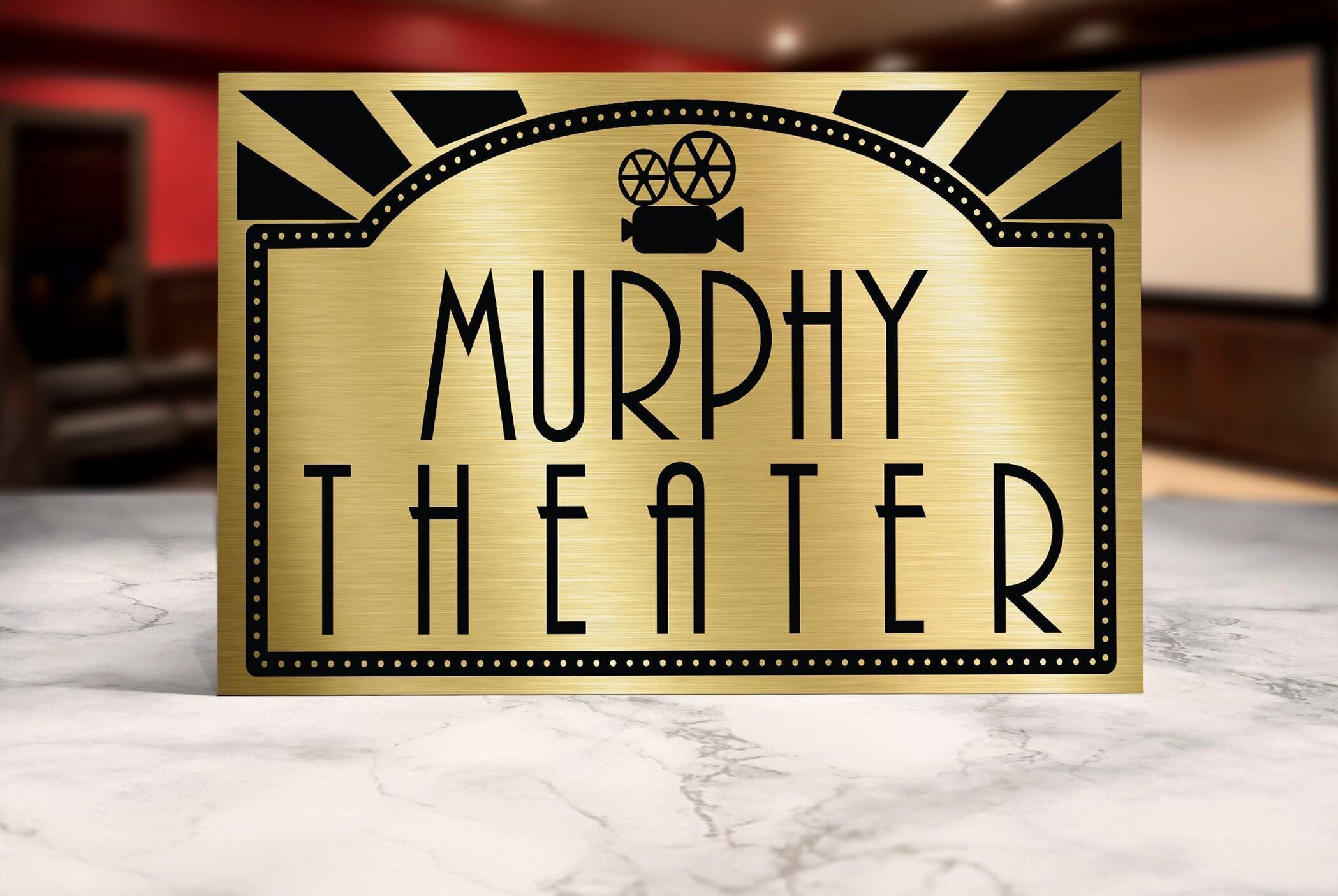 Custom Retro Home Movie Theater Sign - Etsy