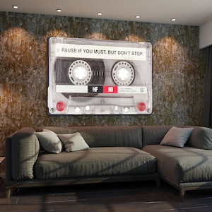 Custom Floating Cassette Sign | Wall Art | Wall Decor | Cassette Decor ...
