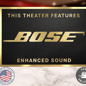 Bose Home Movie Theater Sign - Etsy