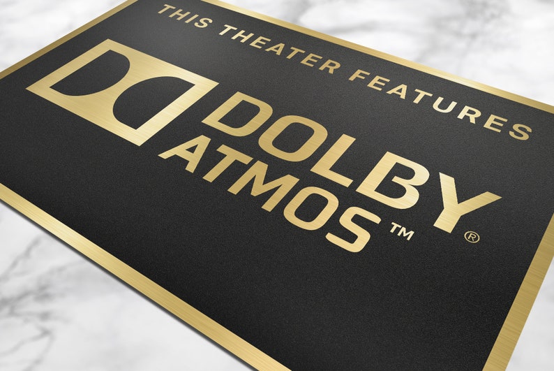 Dolby Atmos Home Movie Theater Sign - Etsy