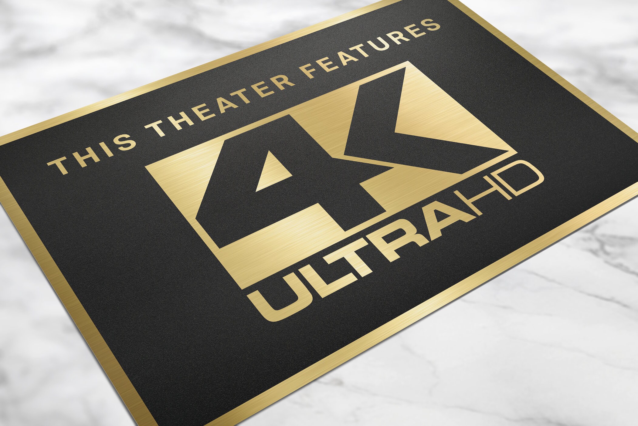 4K Ultra HD Home Movie Theater Sign - Etsy