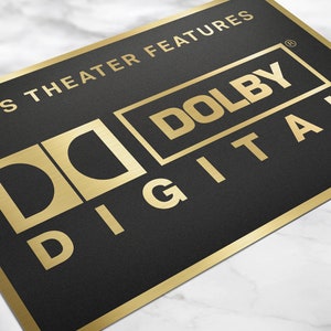 Dolby Digital Home Movie Theater Sign - Etsy