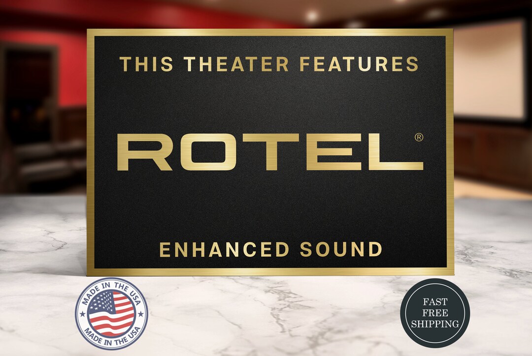 Rotel Audio Home Movie Theater Sign - Etsy