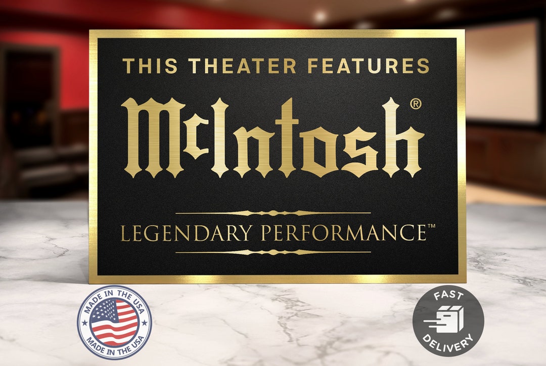 Mcintosh Home Movie Theater Sign - Etsy