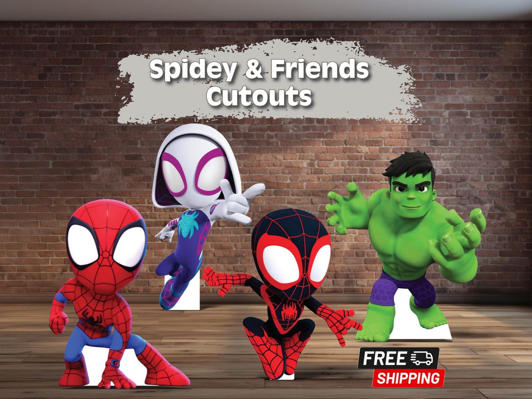 Spidey & Friends Cutouts | Spidey Birthday Party Decorations | Spidey ...