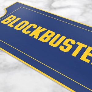 Blockbuster Retro Movie Theater Sign - Etsy