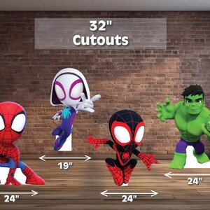 Spidey & Friends Cutouts | Spidey Birthday Party Decorations | Spidey ...