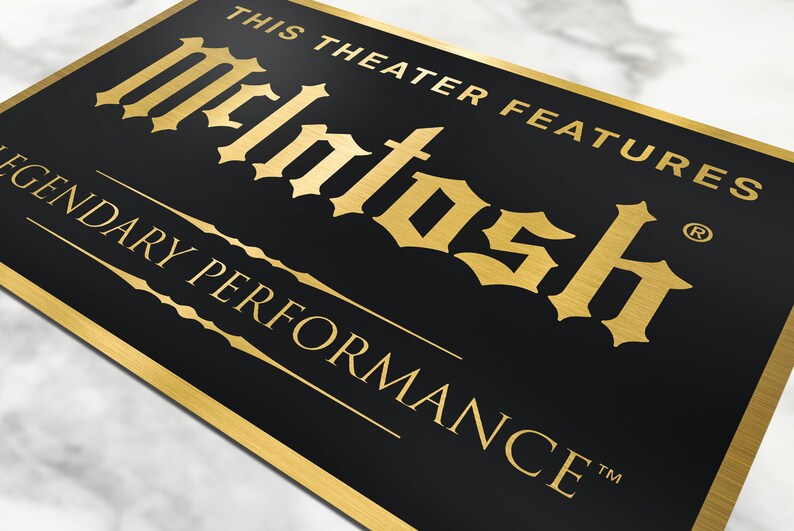 Mcintosh Home Movie Theater Sign - Etsy