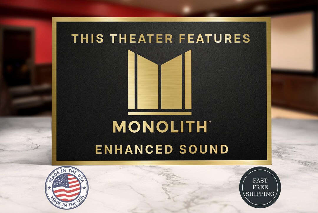 Monolith Home Movie Theater Sign - Etsy