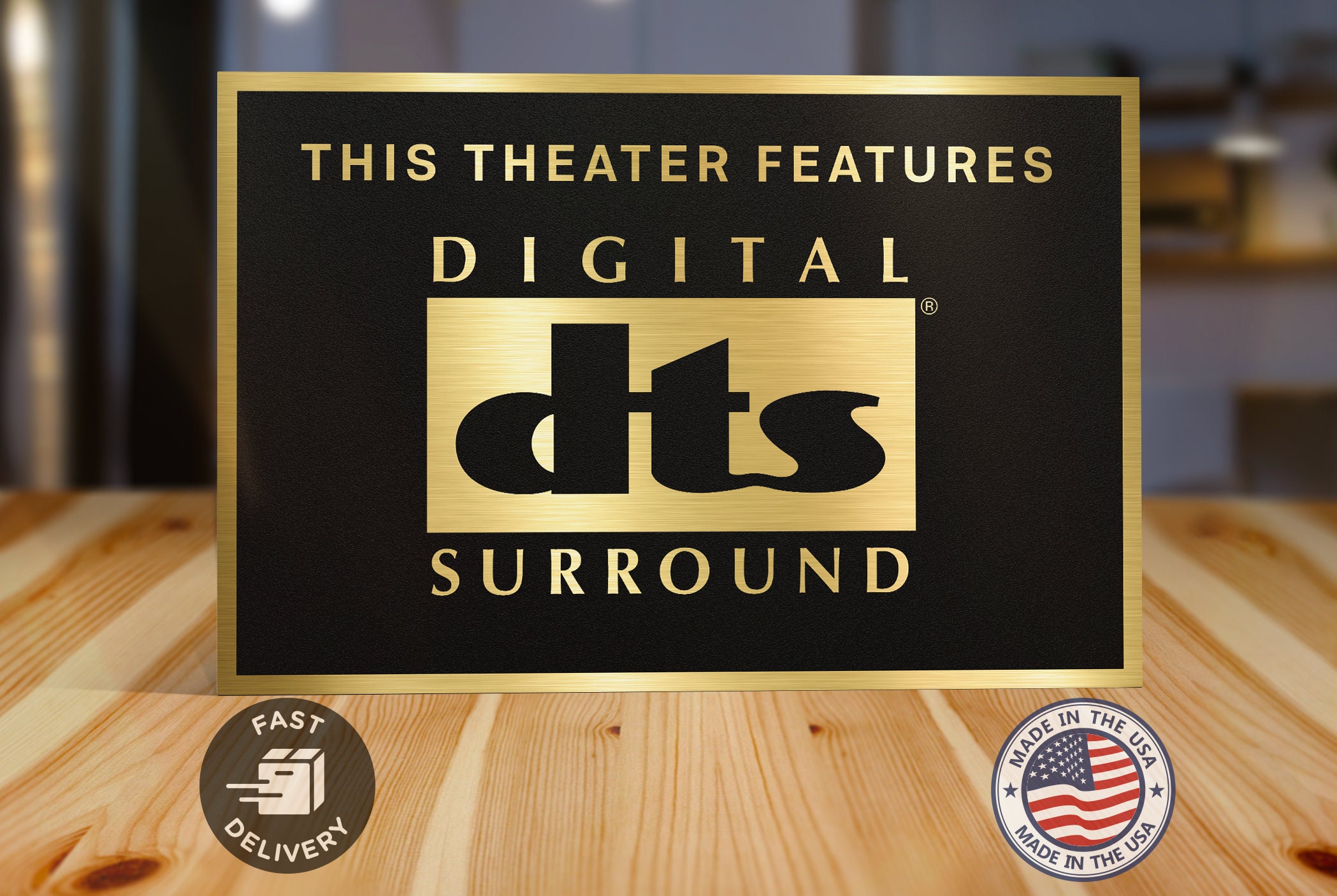 Digital DTS Home Movie Theater Sign | Etsy