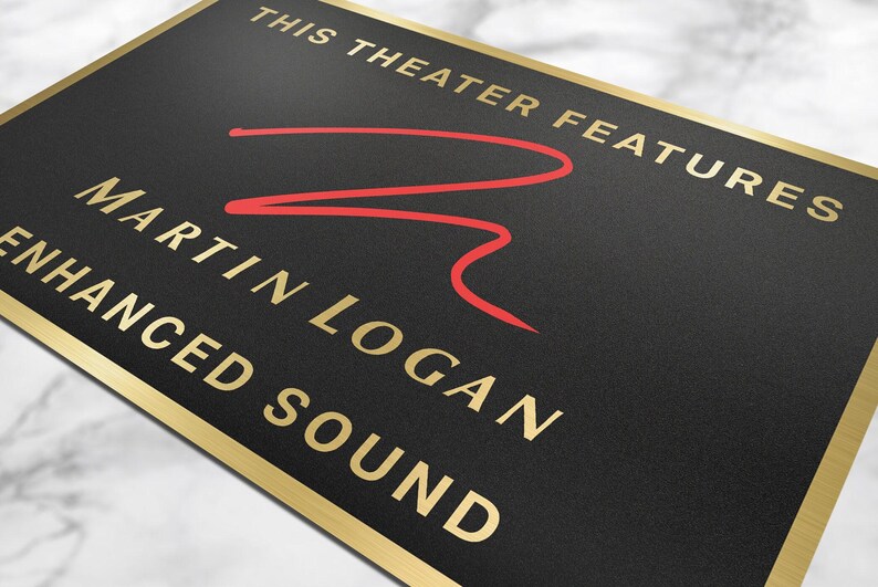 Martin Logan Home Movie Theater Sign - Etsy