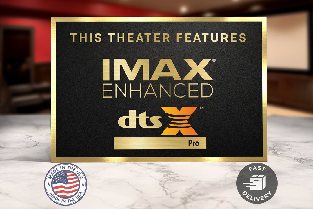 IMAX Enhanced DTSX Home Movie Theater Sign - Etsy
