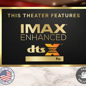 IMAX Enhanced DTSX Home Movie Theater Sign - Etsy