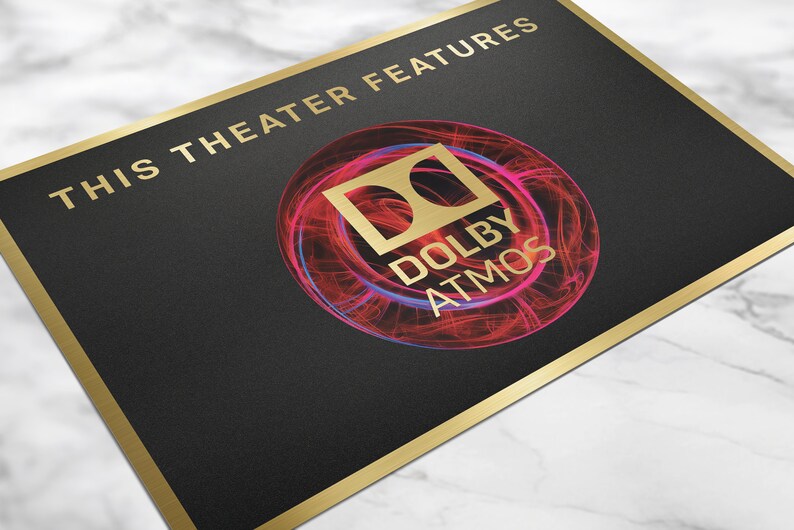 Dolby Atmos Home Movie Theater Sign - Etsy