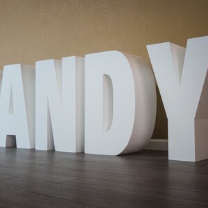 1 Single Foam Letter or Number Party Decor Custom Names Weddings Baby ...