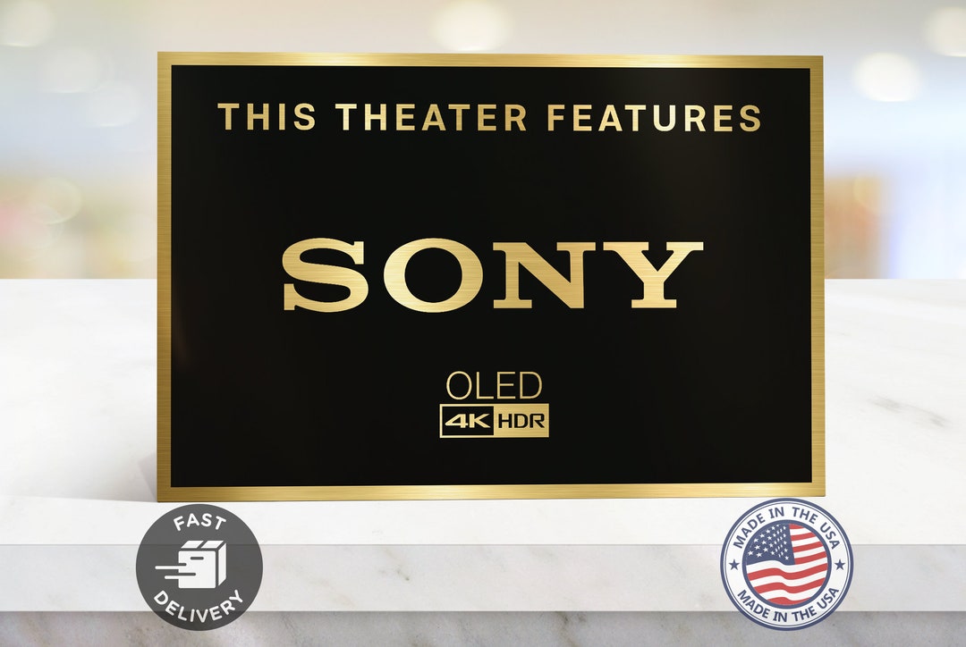 Sony OLED 4k HDR Home Movie Theater Sign - Etsy