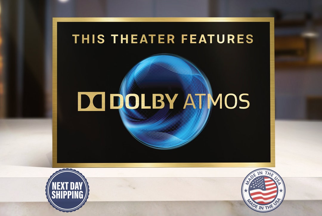 Dolby Atmos Home Movie Theater Sign - Etsy